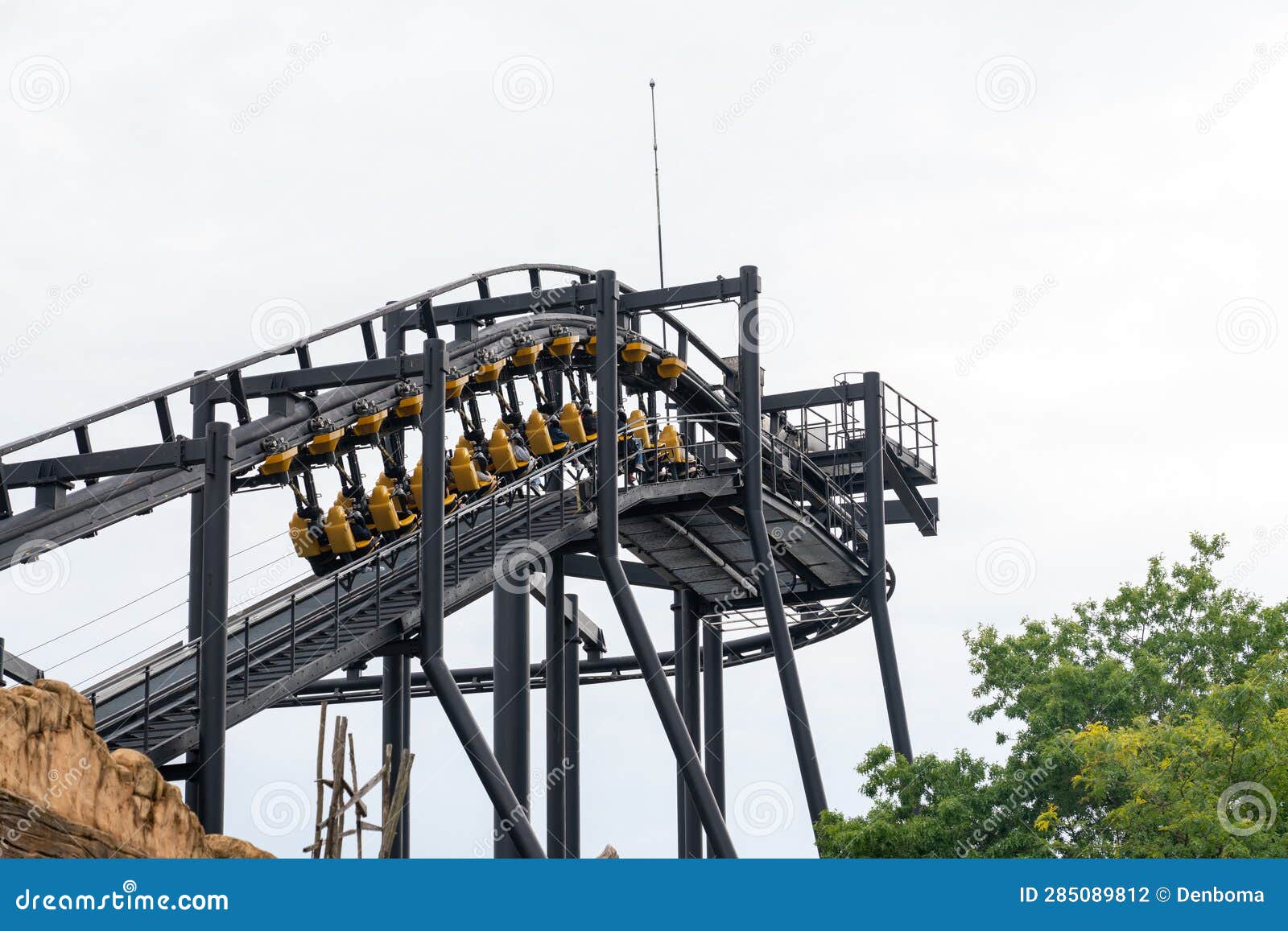 An Roller coasters stock photo. Image of enjoyment, entertainment ...