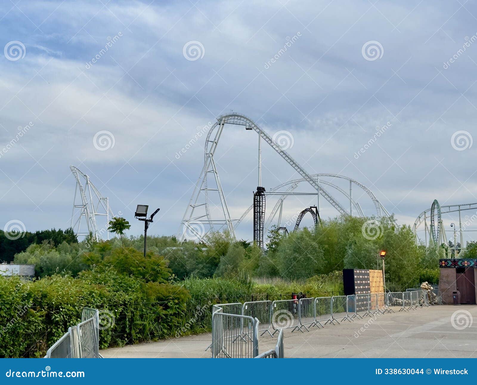 Roller Coasters at the Thorpe Park, London, England, UK Stock Photo ...