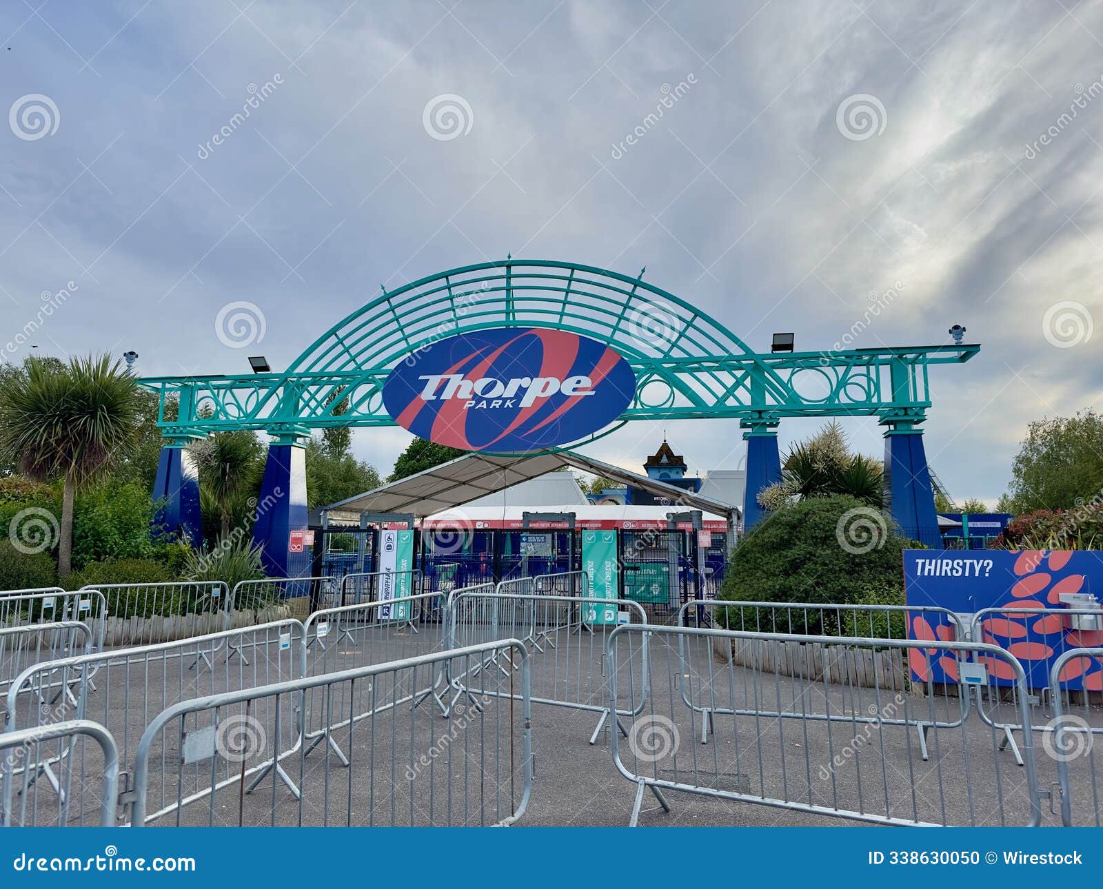 Roller Coasters at the Thorpe Park, London, England, UK Stock Photo ...