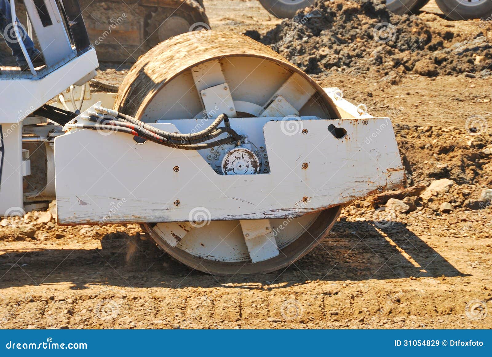 Roller stock image. Image of construction, steamroller - 31054829