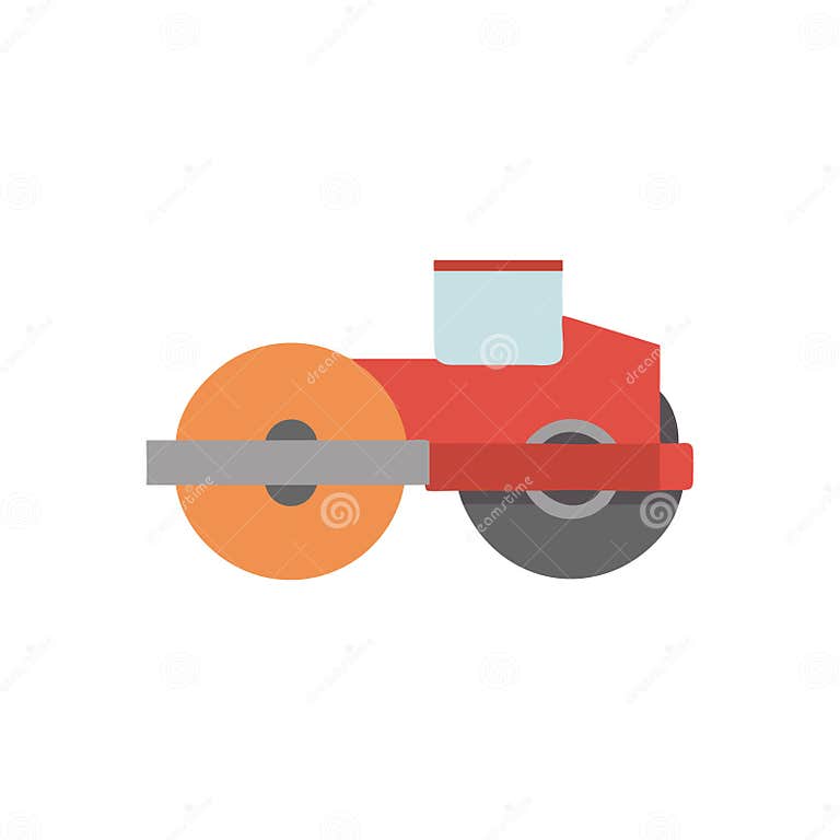 Roller Compactor Design for Efficient Construction Stock Illustration ...