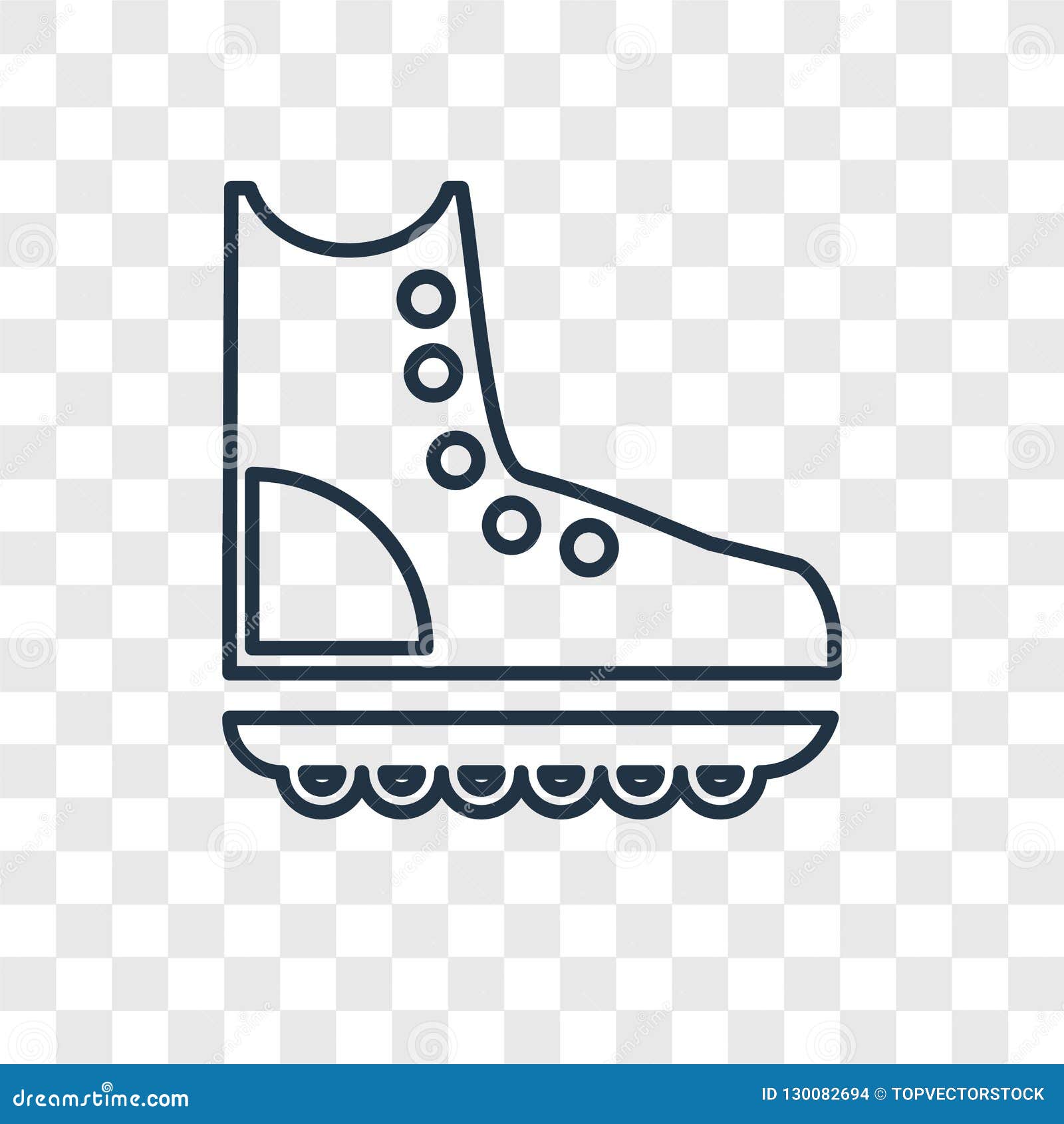 Roller Concept Vector Linear Icon Isolated on Transparent Background ...