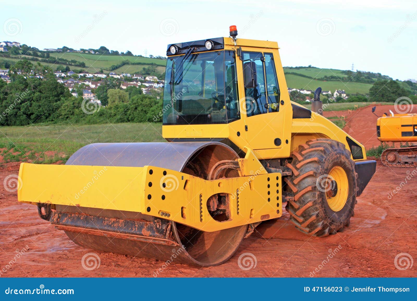 Roller stock image. Image of dozer, truck, swing, dump - 47156023