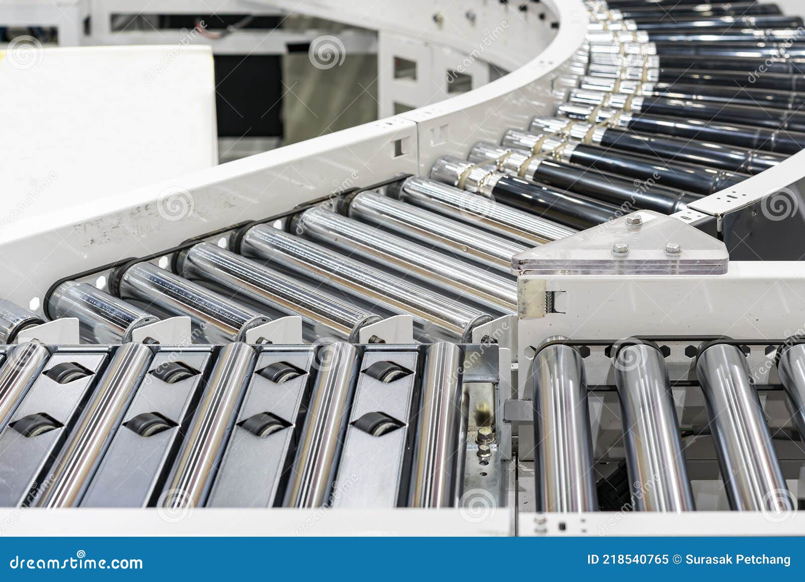 Roller Conveyor of Automatic Production Line of Manufacturing Process ...