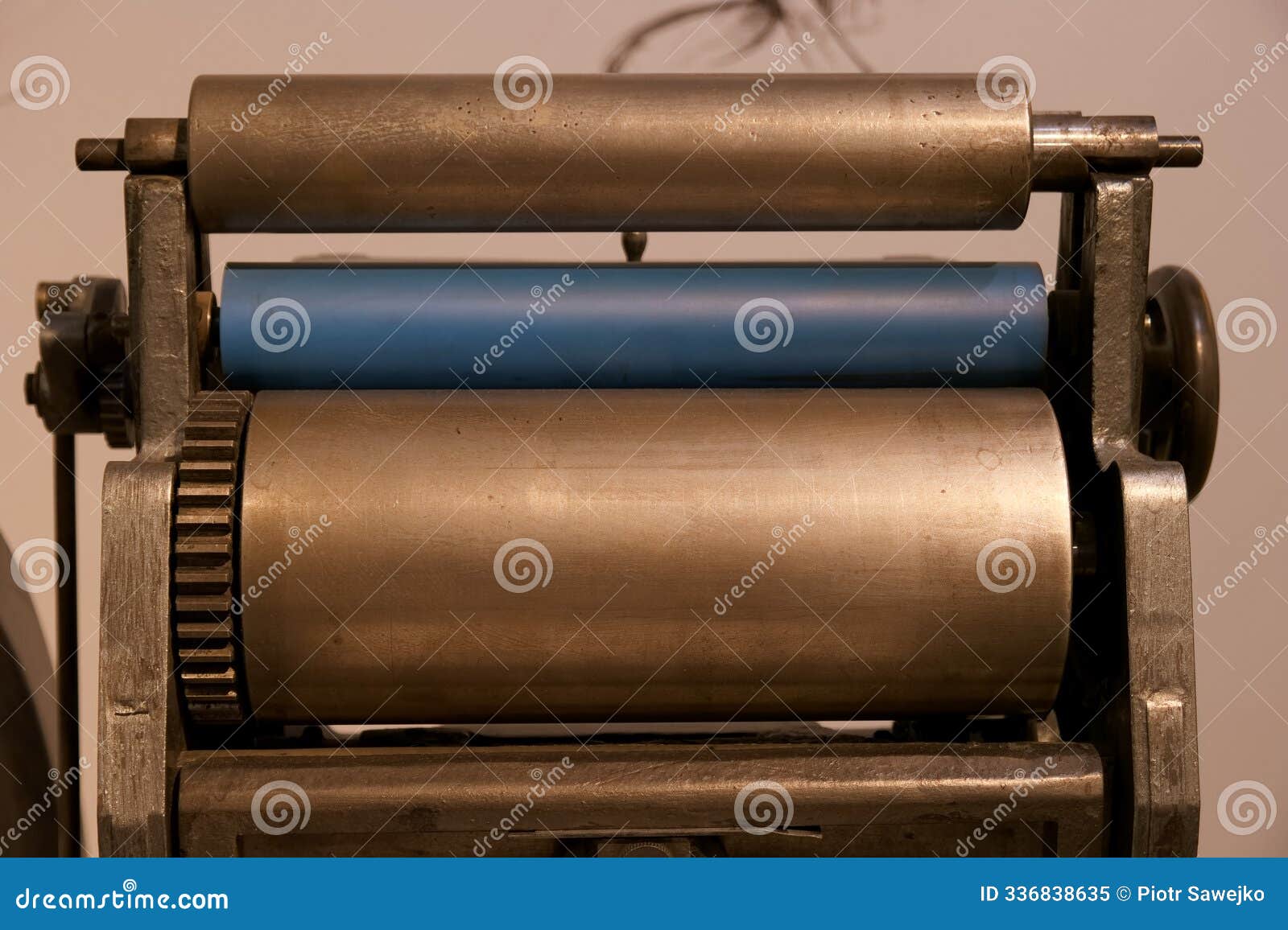 Roller, Cylinder, Printing, Machine, 20th Century, Old, Techniqu Stock ...