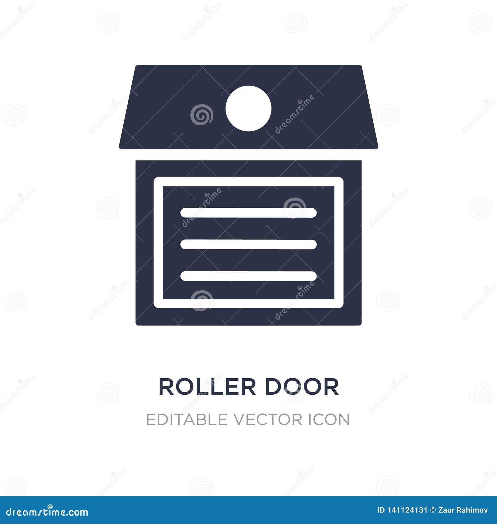 Roller Door Icon on White Background. Simple Element Illustration from ...