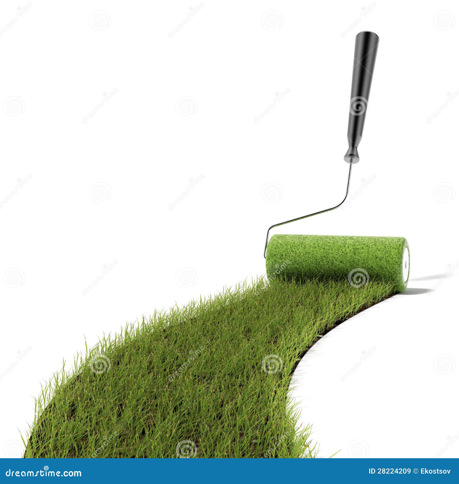 Roller And Green Paint Royalty-Free Stock Photo | CartoonDealer.com ...