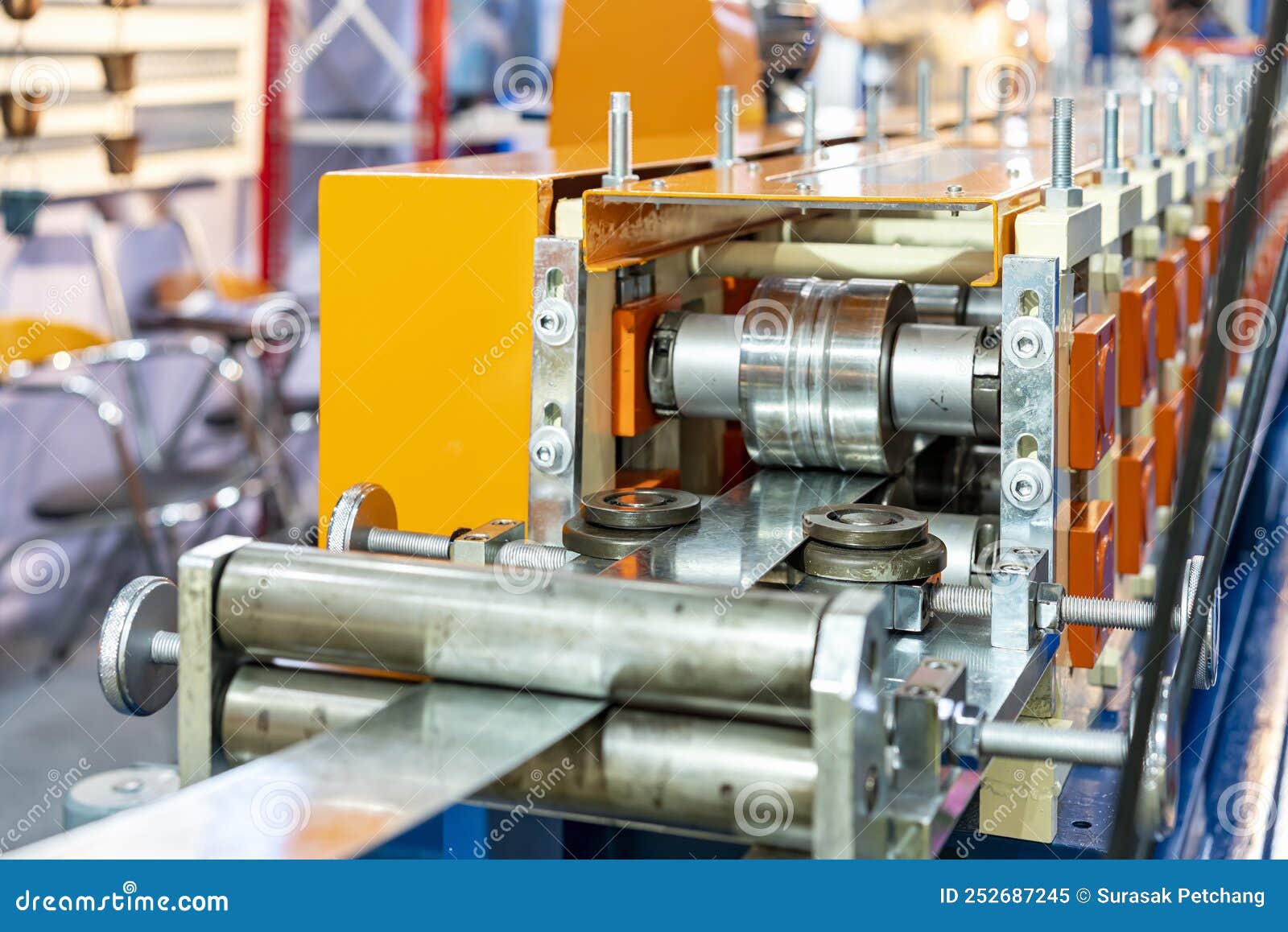 Roller Feed Unit of Continuously High Speed Metal Sheet Strip C Shape ...