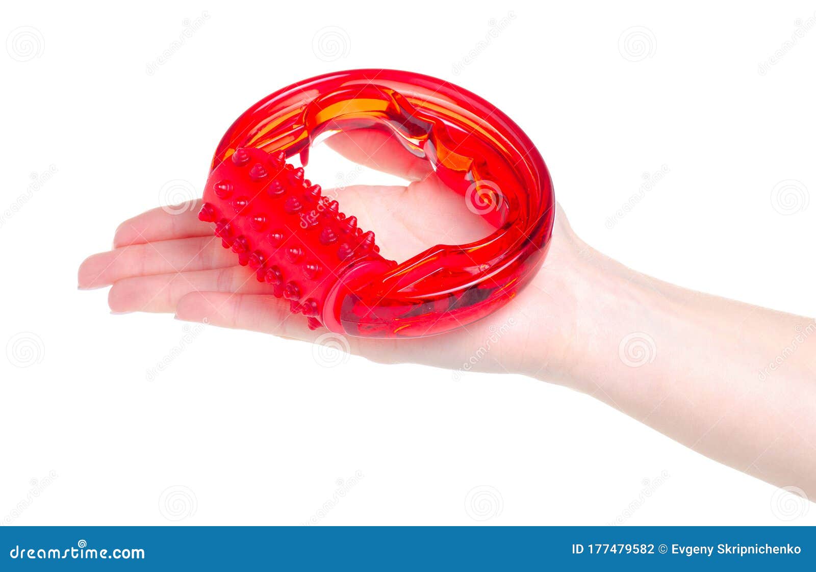 Roller Hand Massager in Hand Stock Photo - Image of manual, background ...