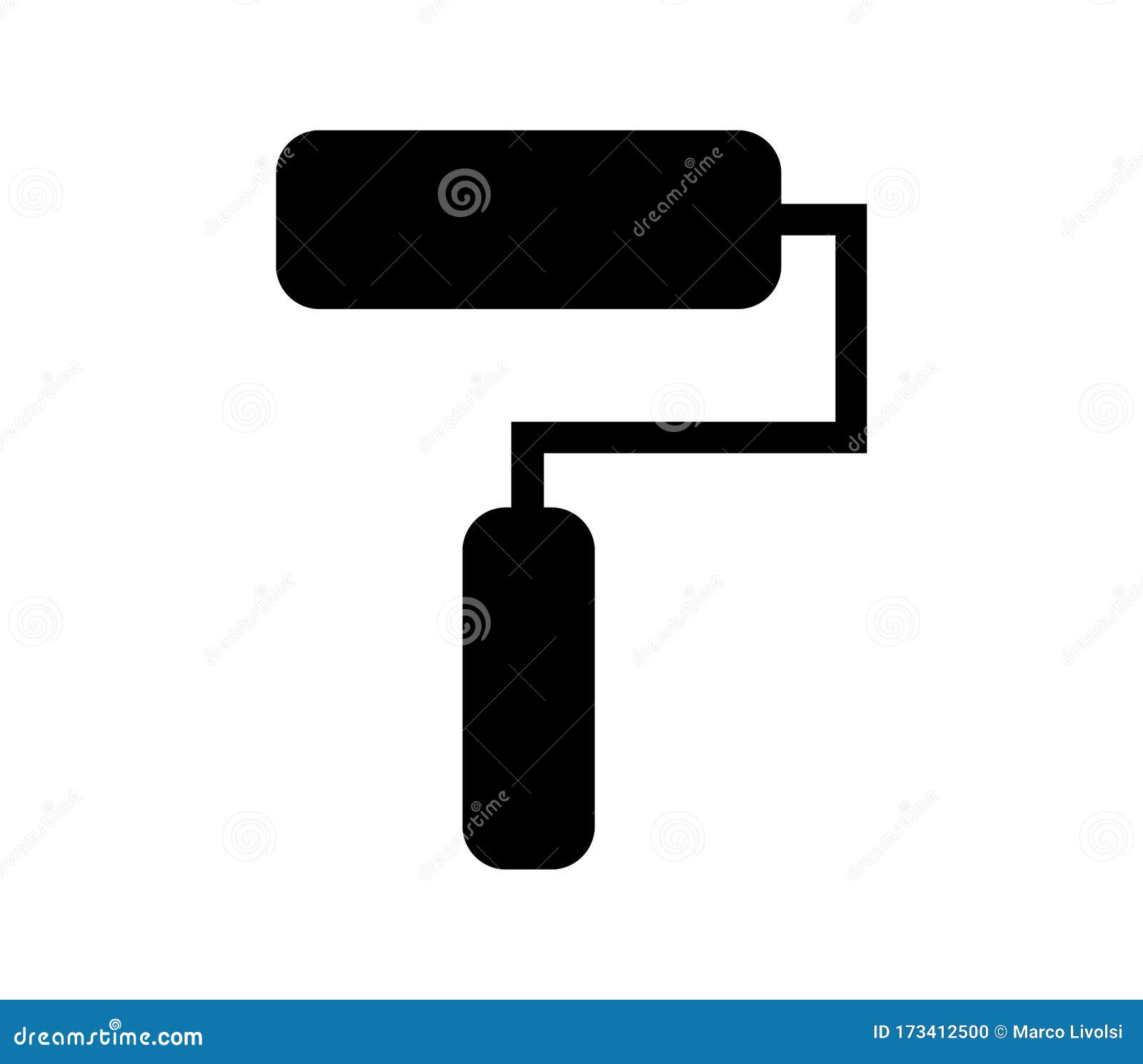 Roller Icon Illustrated in Vector on White Background Stock ...
