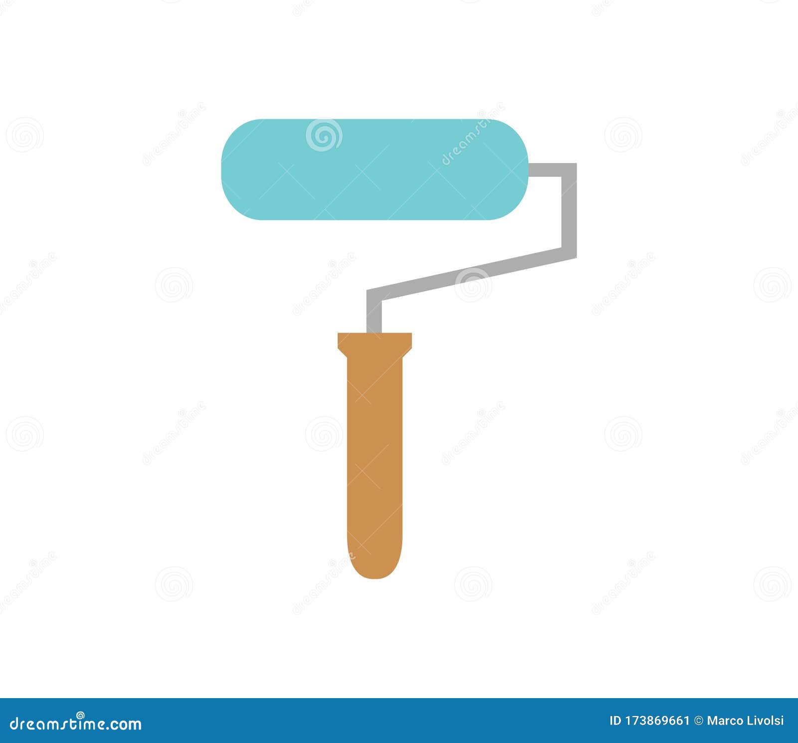 Roller Icon Illustrated in Vector on White Background Stock ...