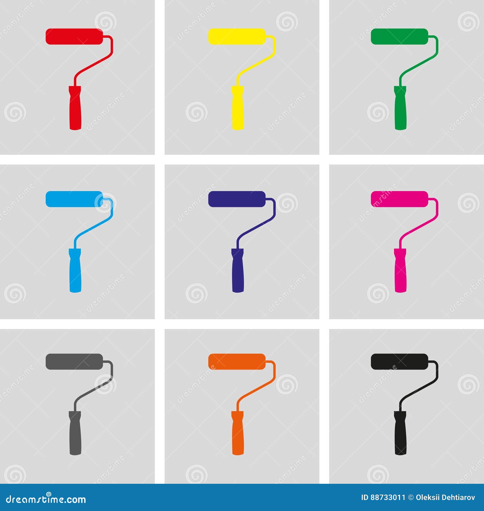Roller Icon Stock Vector Illustration Flat Design Stock Vector ...