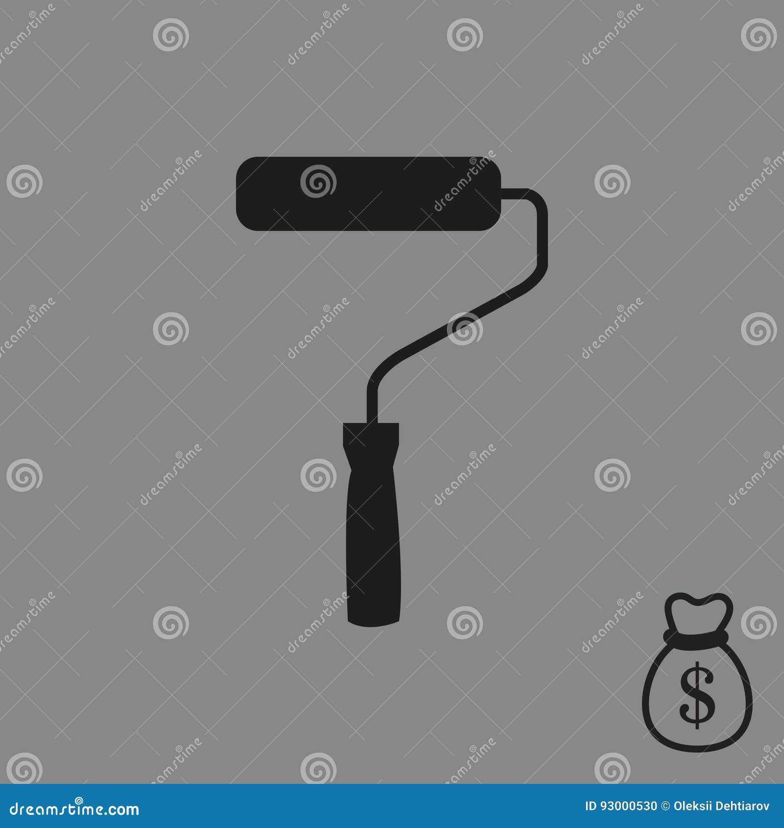 Roller Icon Stock Vector Illustration Flat Design Stock Vector ...
