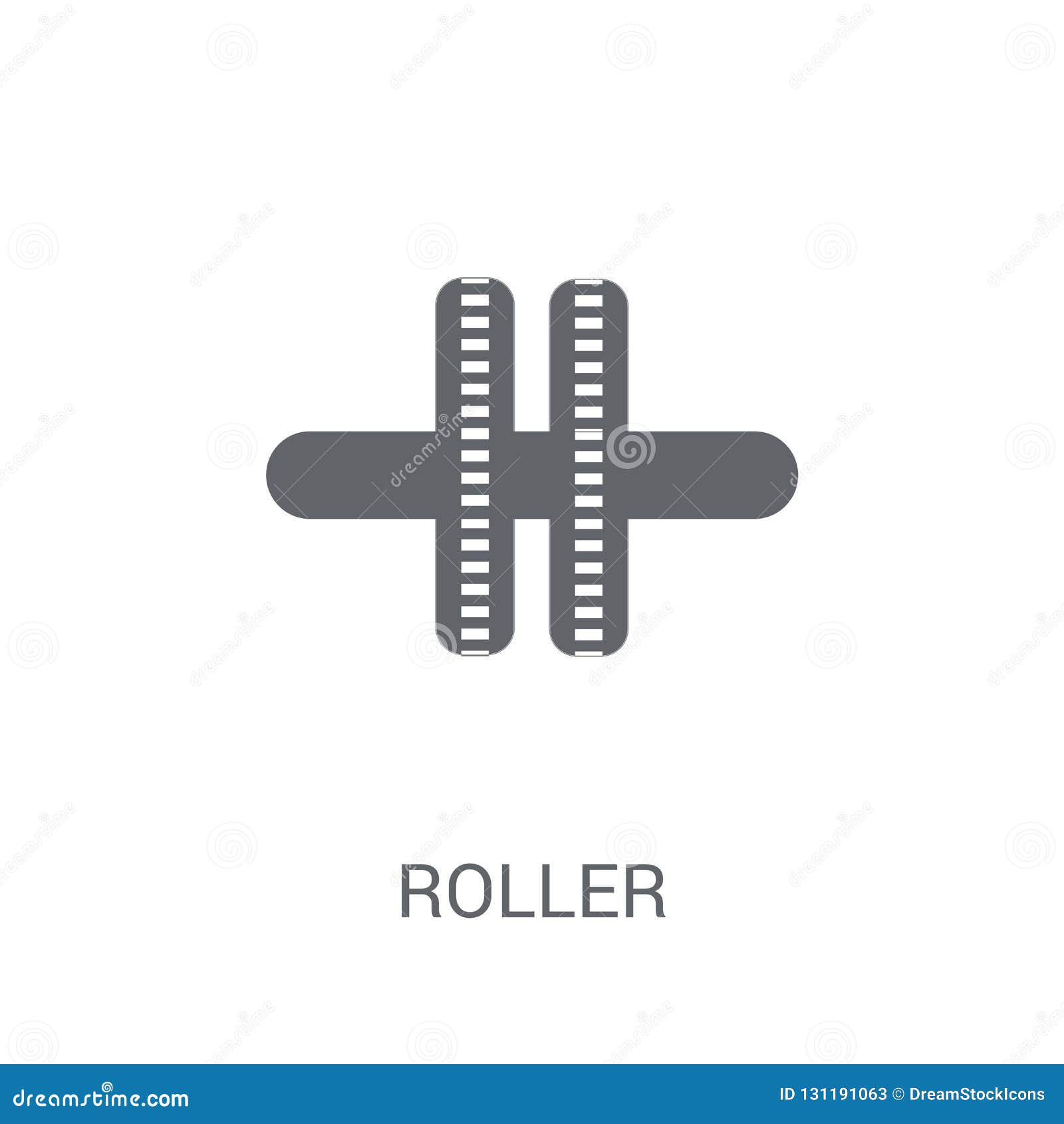 Roller Icon. Trendy Roller Logo Concept on White Background from Stock ...