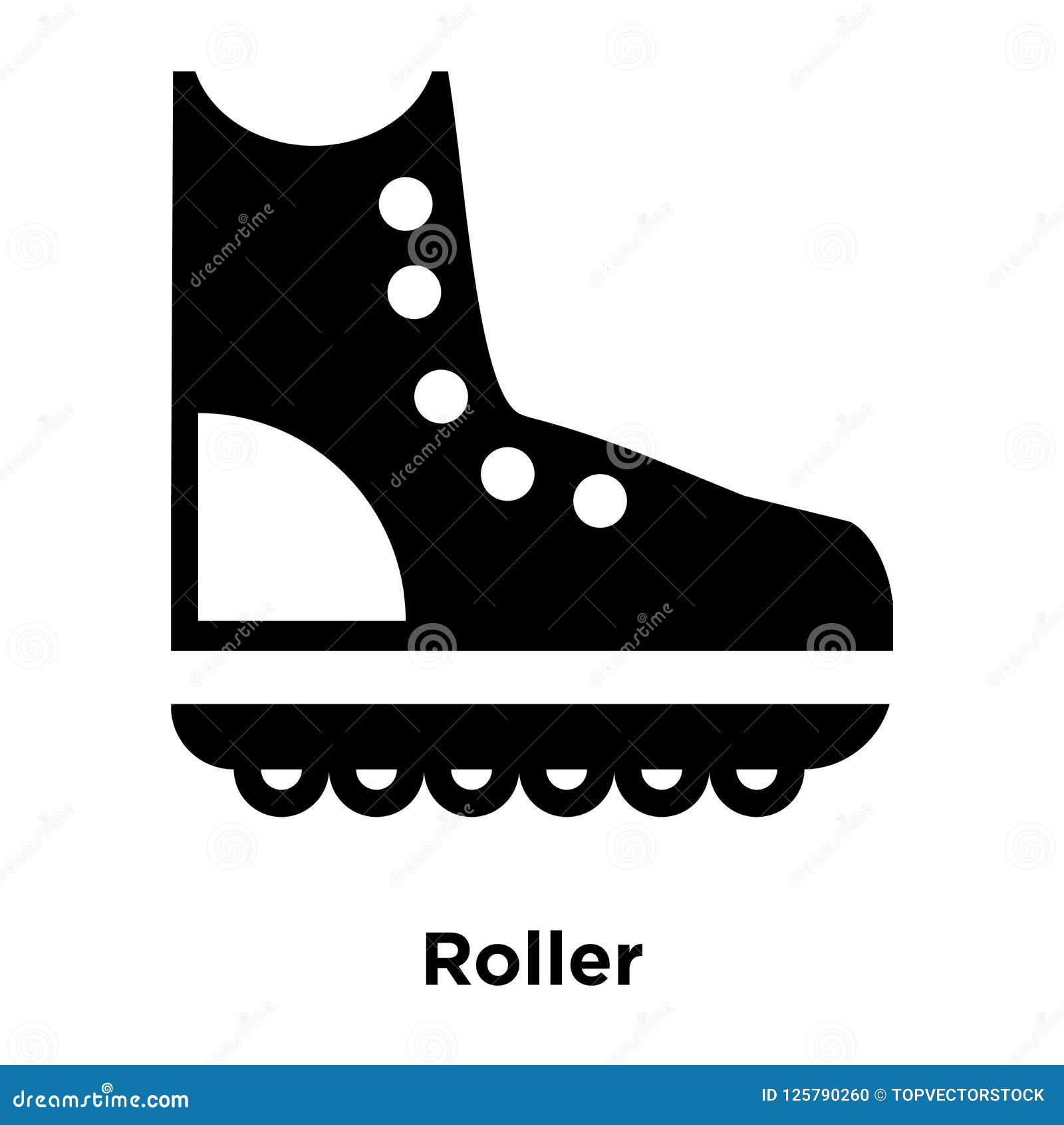 Roller Icon Vector Isolated on White Background, Logo Concept of Stock ...