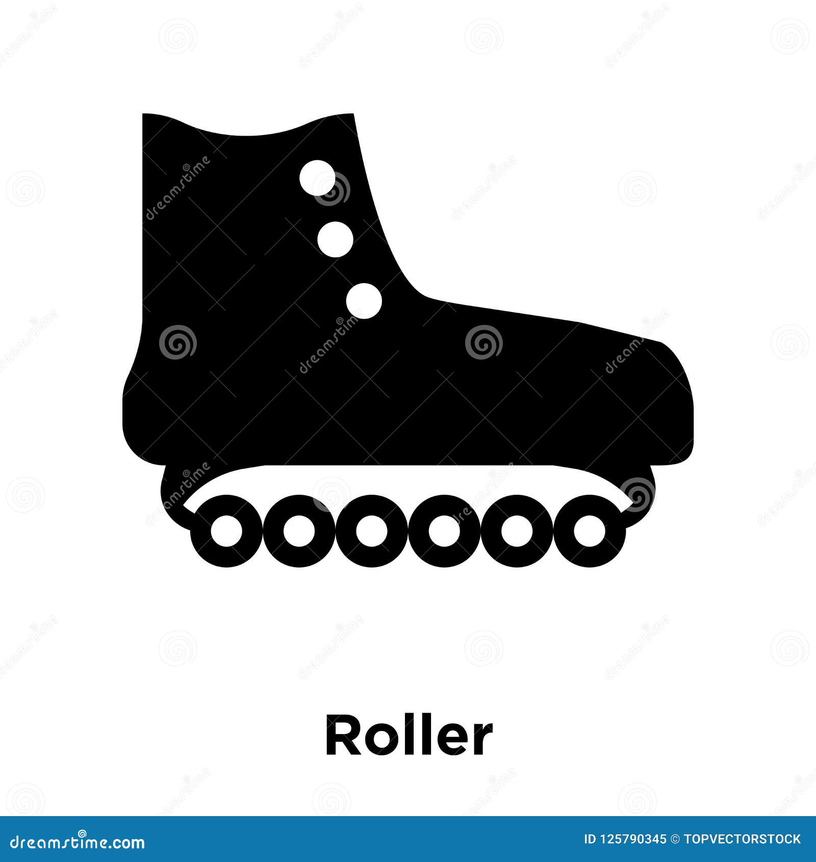 Roller Icon Vector Isolated on White Background, Logo Concept of Stock ...