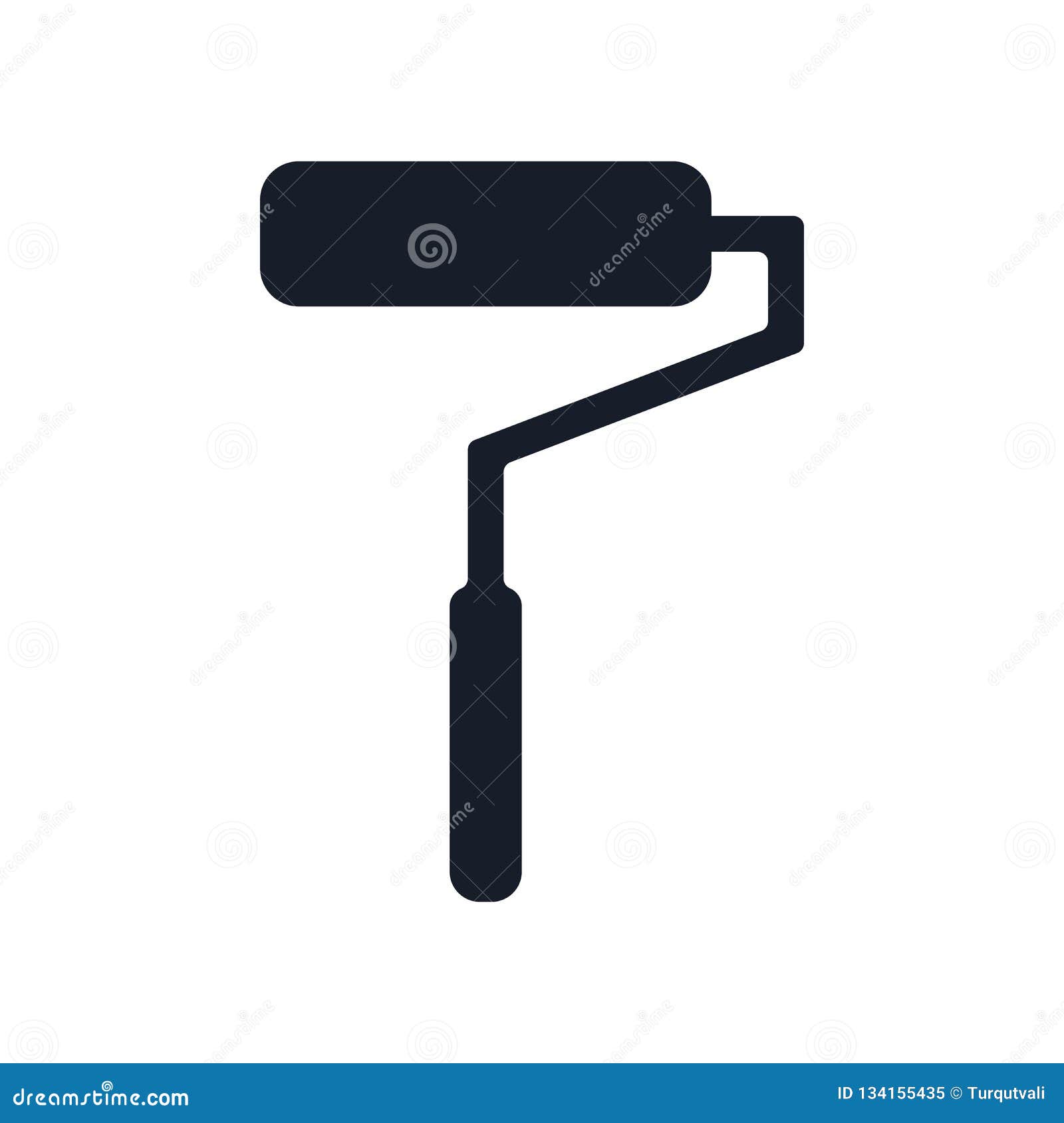 Roller Icon Vector Sign and Symbol Isolated on White Background, Roller ...