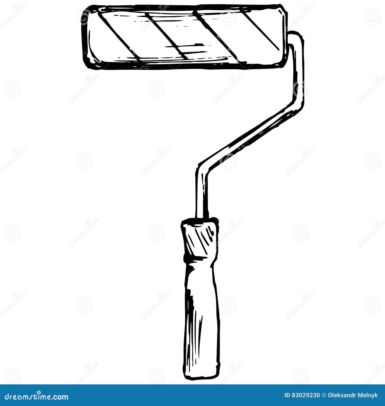 Roller for Painting. Tools for Drawing Stock Vector - Illustration of ...