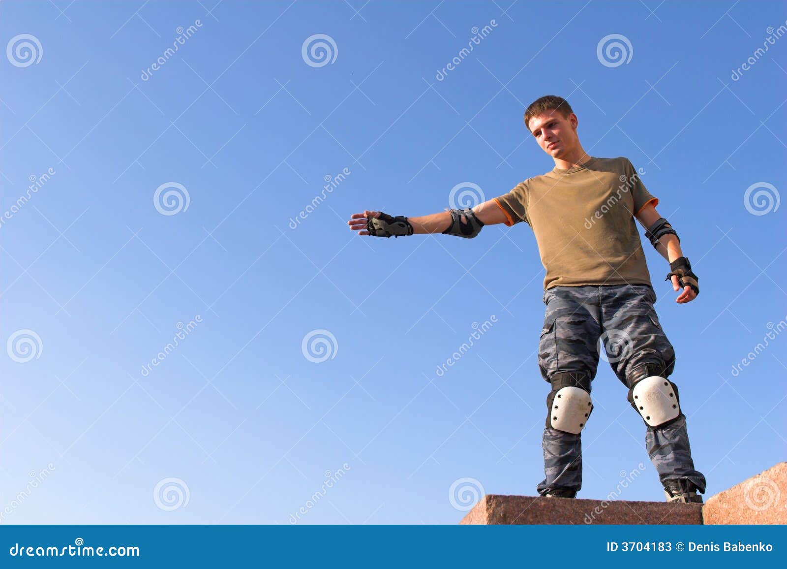 Roller Prepare for High Jump Stock Image - Image of park, feets: 3704183
