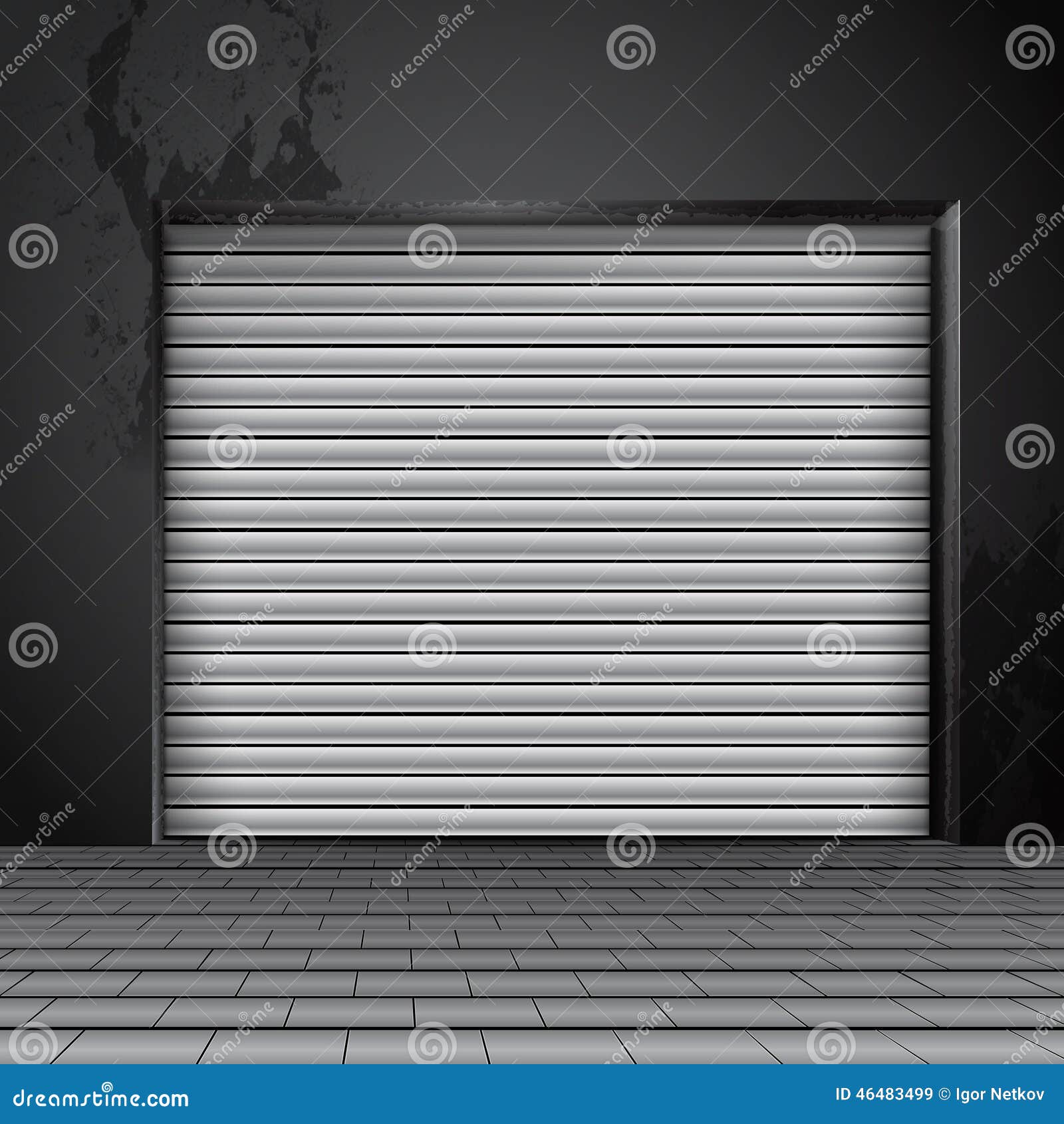 Roller Shutter Door Logo Icon Template Cartoon Vector | CartoonDealer ...