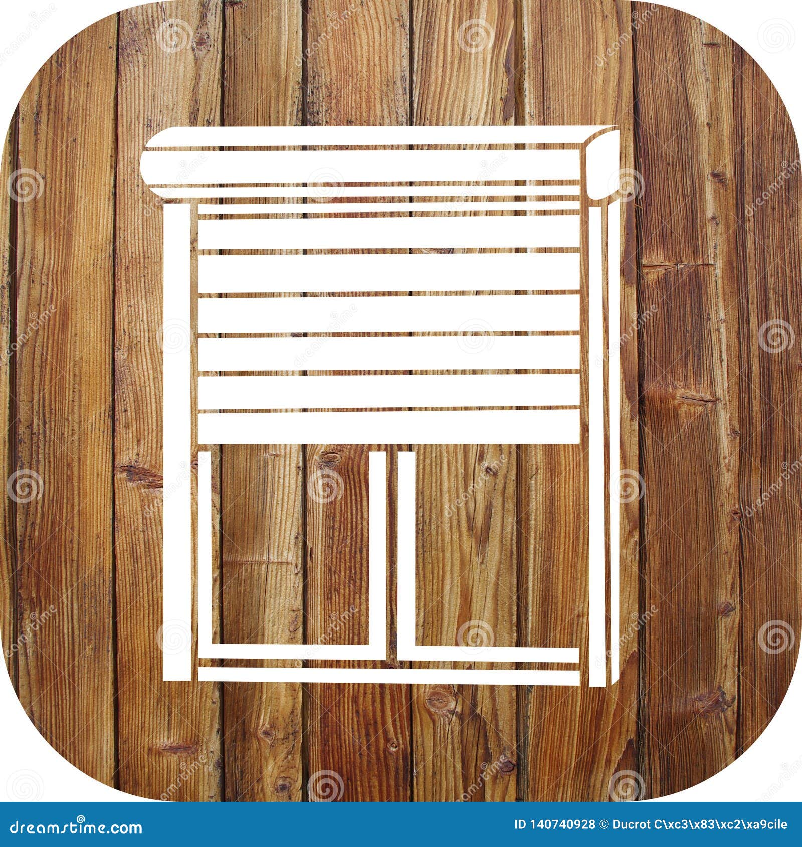 Roller shutter icon stock illustration. Illustration of renovation ...