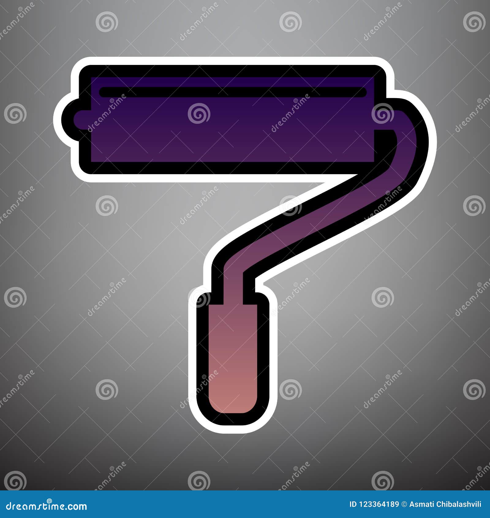 Roller Sign Illustration. Vector Stock Vector - Illustration of icon ...