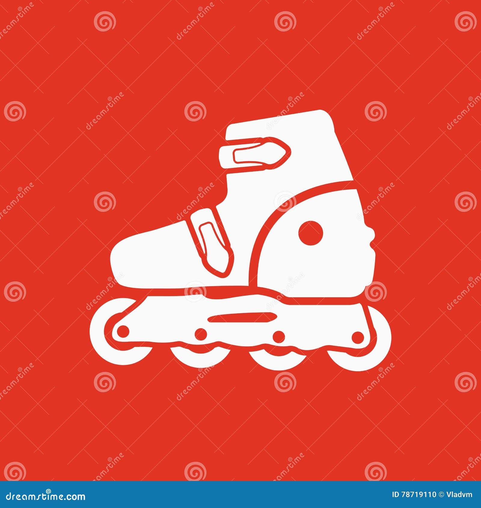 The Roller Skate Icon. Skates Symbol Stock Vector - Illustration of ...