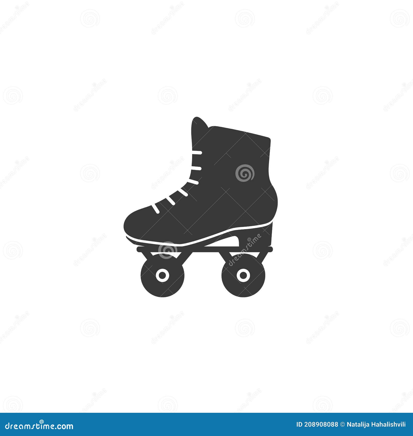 Roller Skate Icon Symbol. Vector Isolated Rollerskating Element Trendy ...