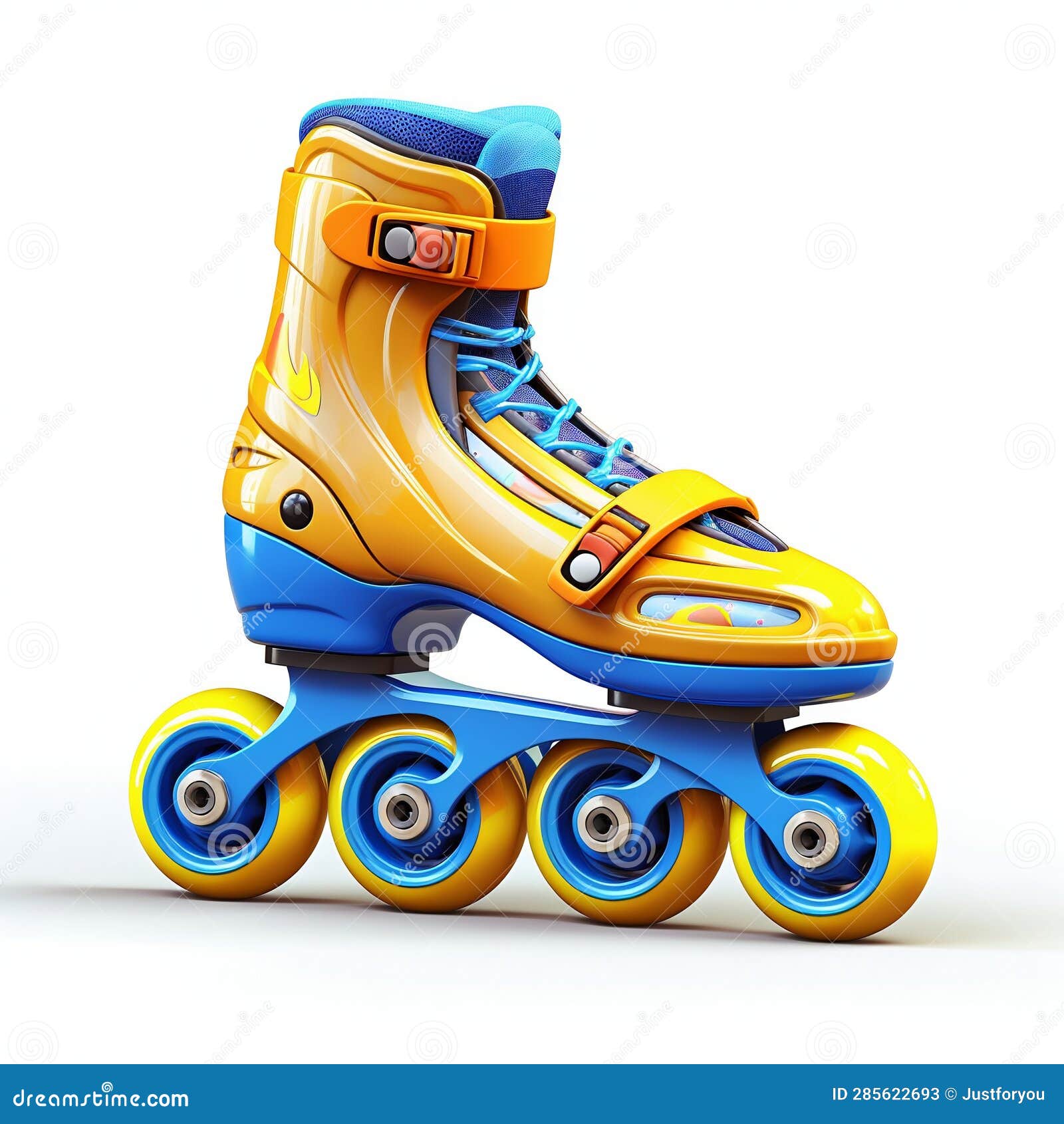 Roller Skate Isolated on White Background. Generative Ai Stock ...