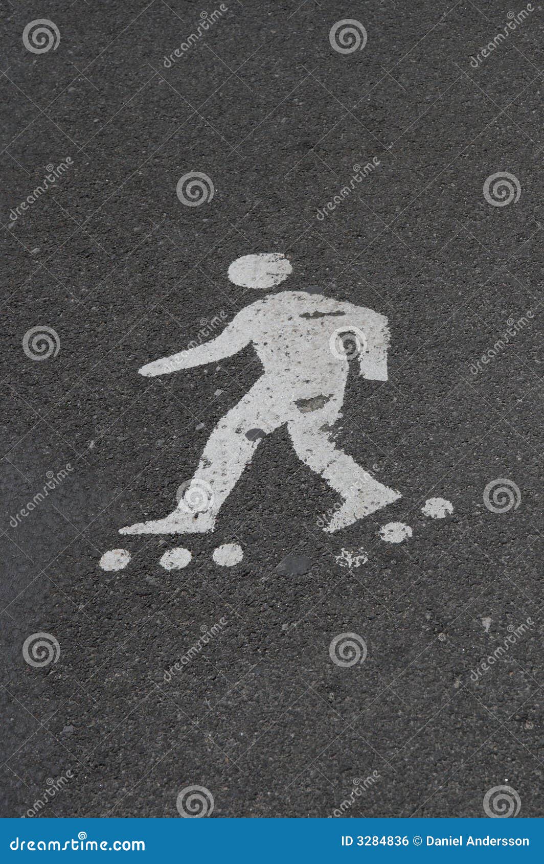 Roller skater sign stock illustration. Illustration of traffic - 3284836