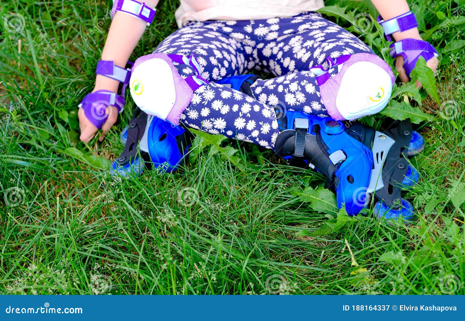 Roller skates on the grass stock image. Image of healthy - 188164337