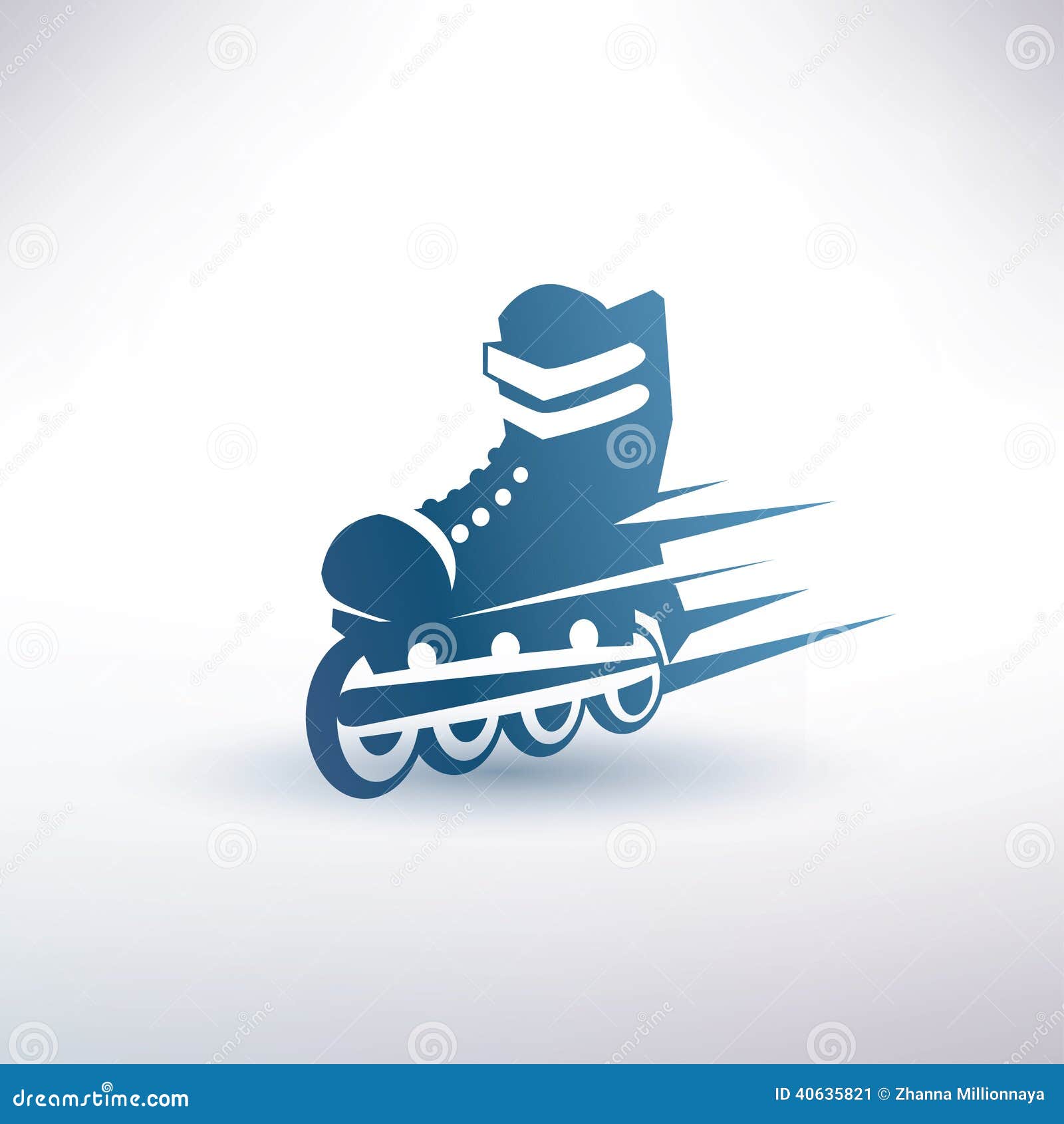 Roller skates symbol stock vector. Illustration of leisure - 40635821