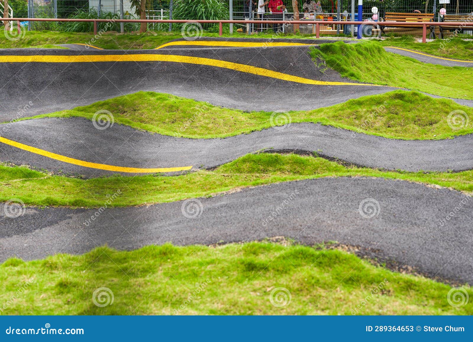 Soil Skating Rink, Road Roller Making New Highway. Heavy Industrial ...