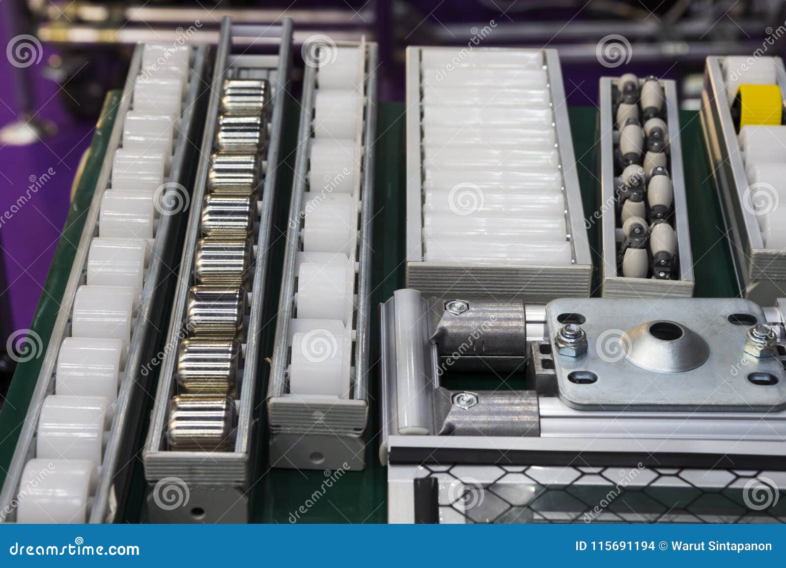 Roller Spare Part for Conveyor Stock Photo - Image of manufacturing ...