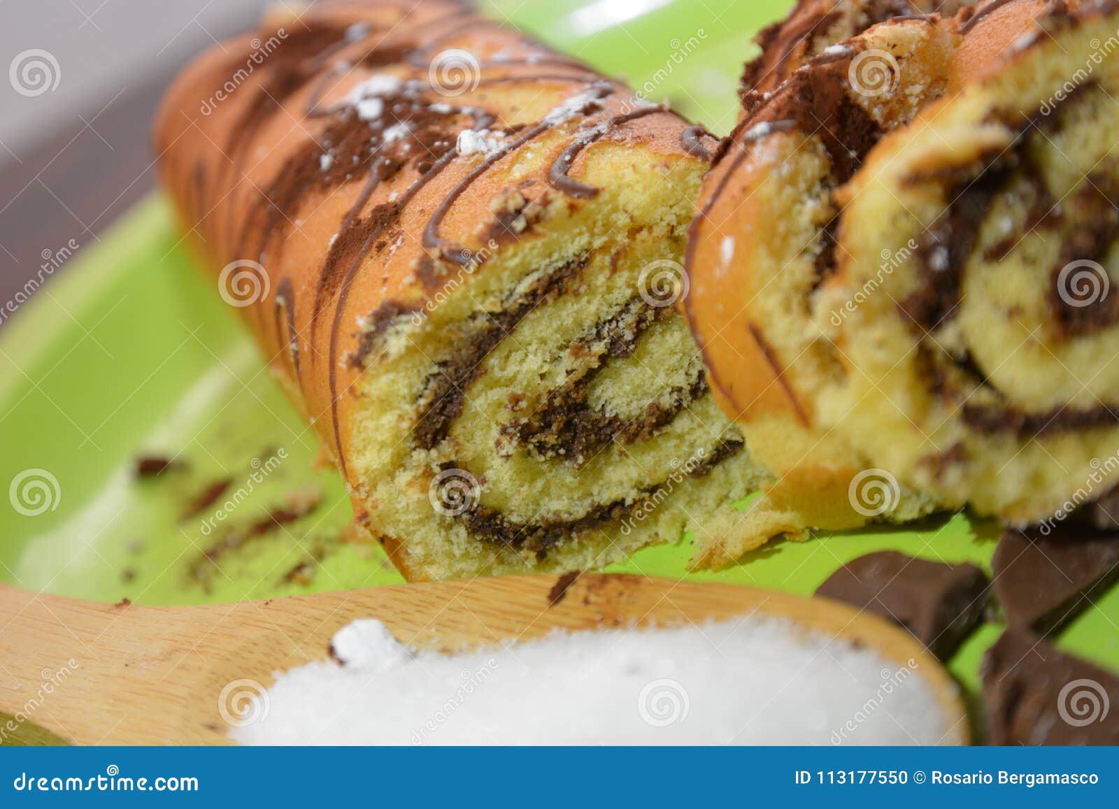Roller Sweet Cake Chocolate Cocoa Stock Photo - Image of chocolate ...