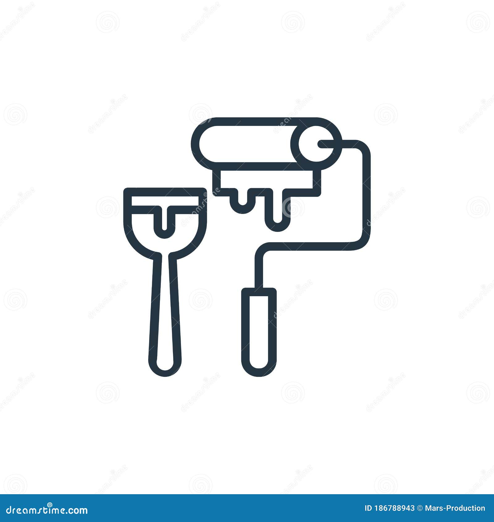 Roller Vector Icon. Roller Editable Stroke. Roller Linear Symbol for ...