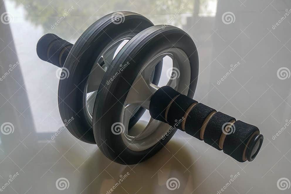 Roller Wheel Exercise Tool for Body Core Strength Stock Photo - Image ...