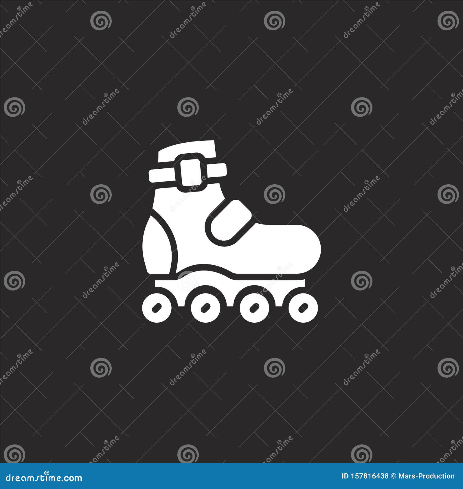 Rollerblade Icon. Filled Rollerblade Icon for Website Design and Mobile ...