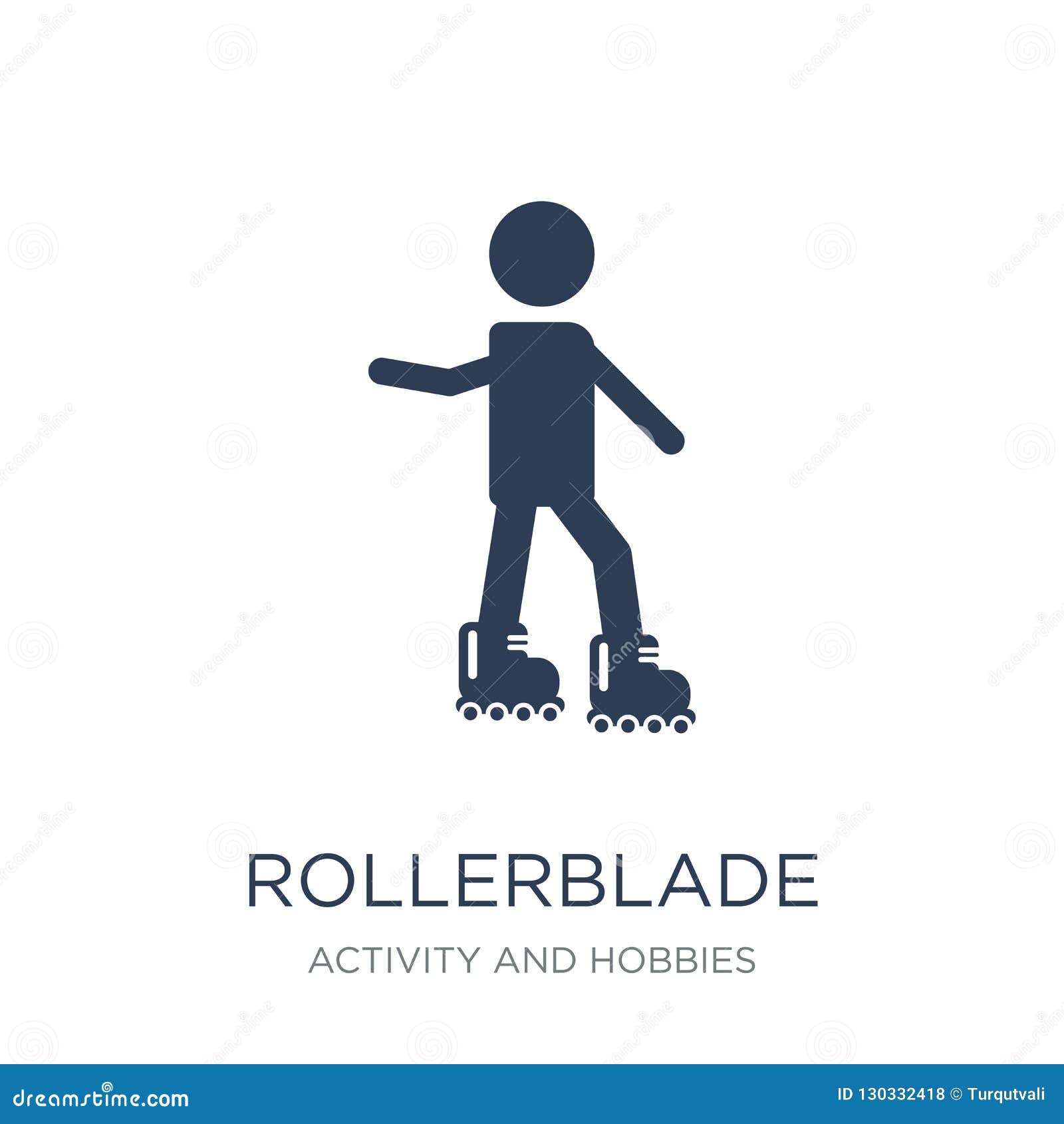 Rollerblade Icon. Trendy Flat Vector Rollerblade Icon on White B Stock ...
