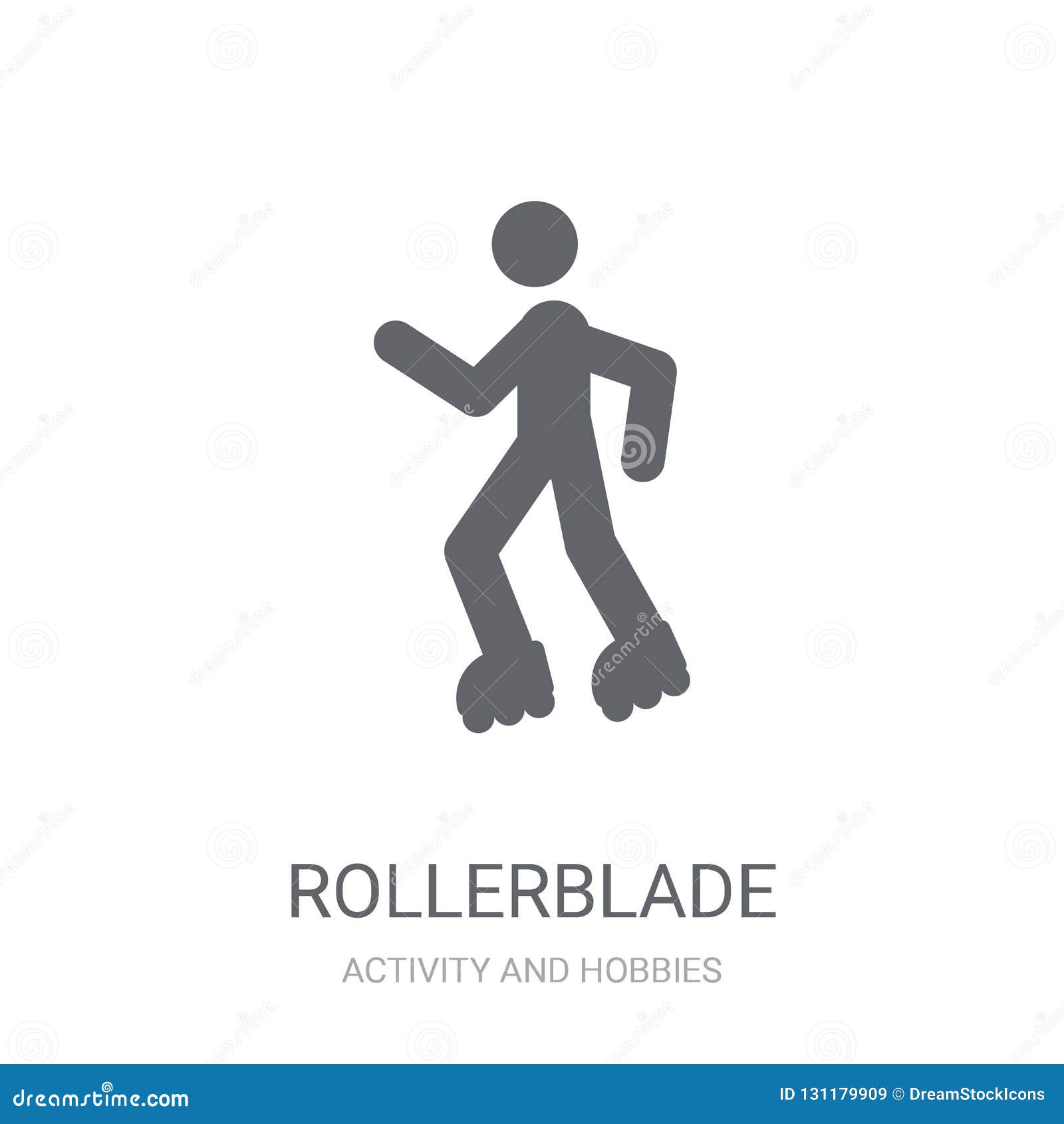 Rollerblade Icon. Trendy Rollerblade Logo Concept on White Background ...