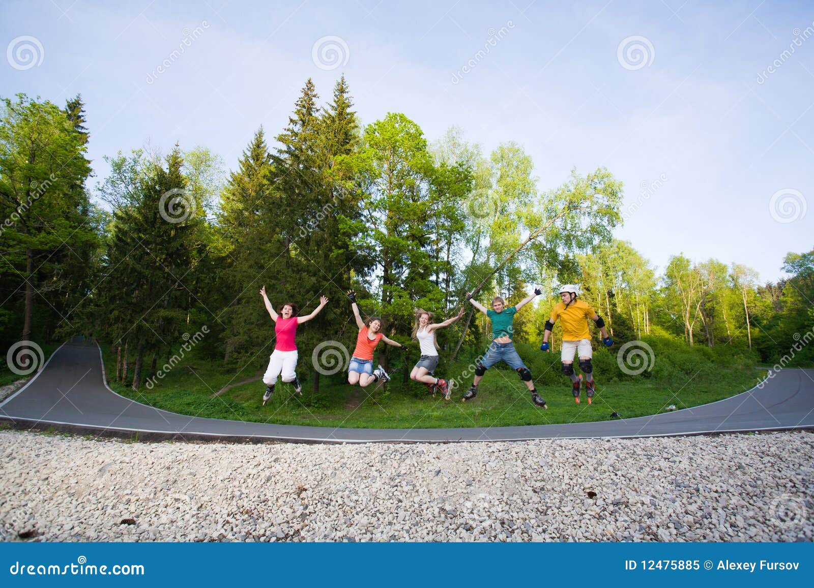 Rollerblading stock image. Image of people, rollerskates - 12475885