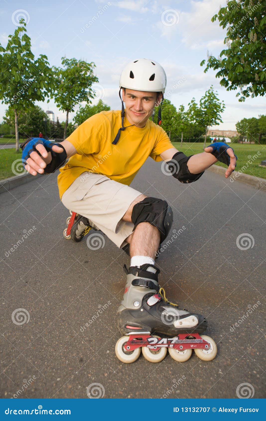 Rollerblading stock image. Image of summer, roller, urban - 13132707