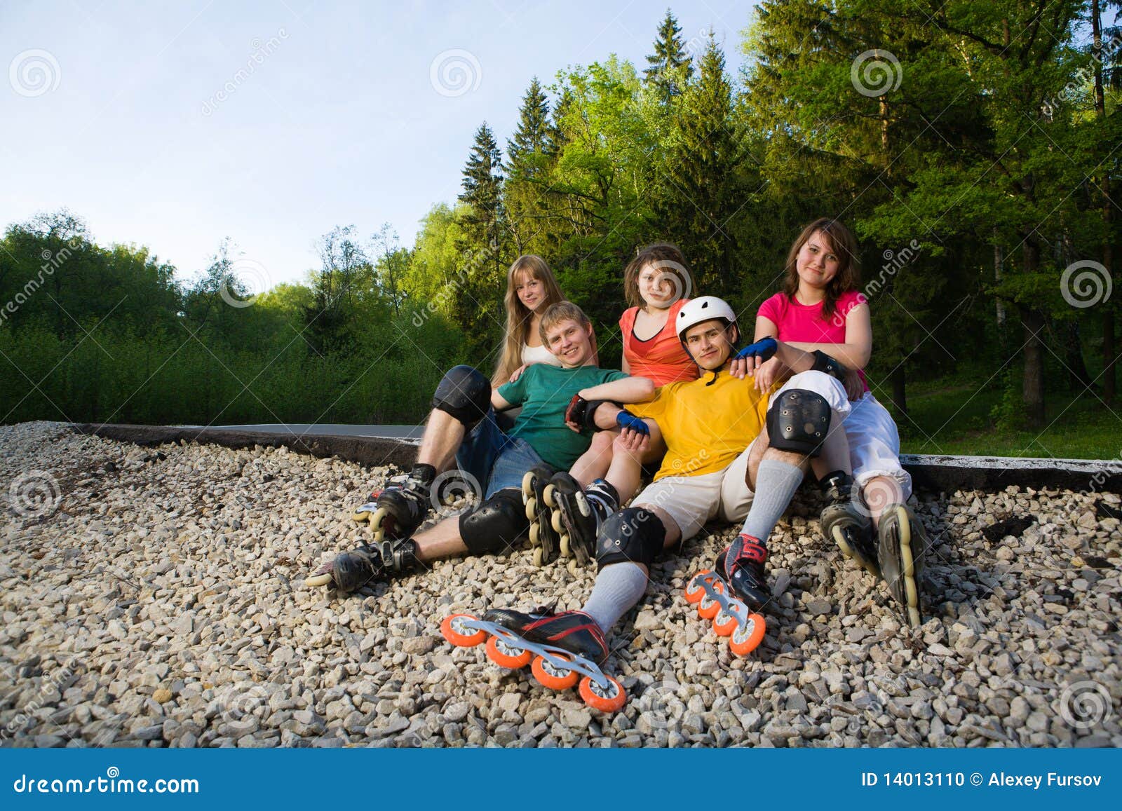 Rollerblading foto de archivo. Imagen de hembras, lifestyles - 14013110