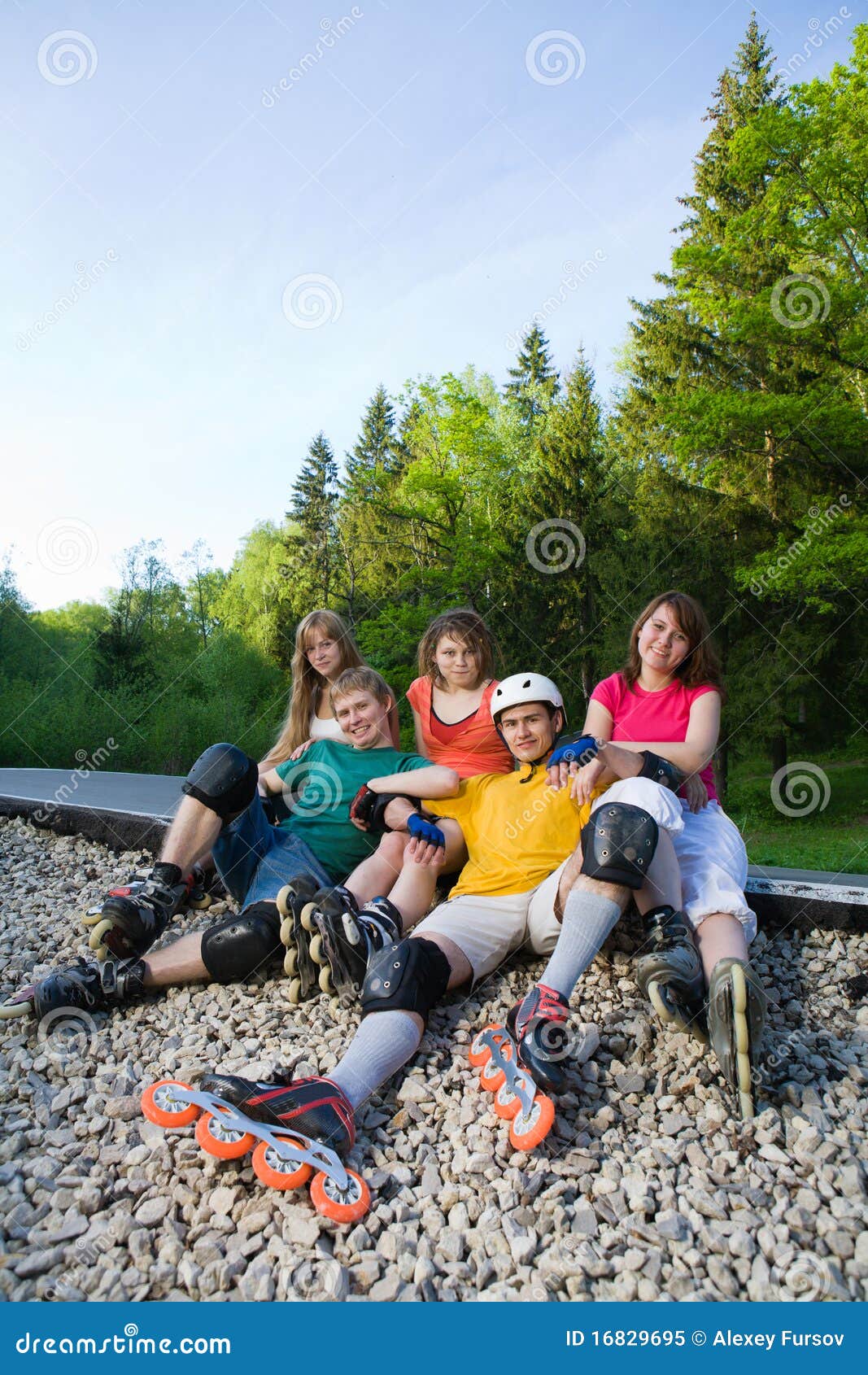 Rollerblading stock image. Image of roller, city, inline - 16829695