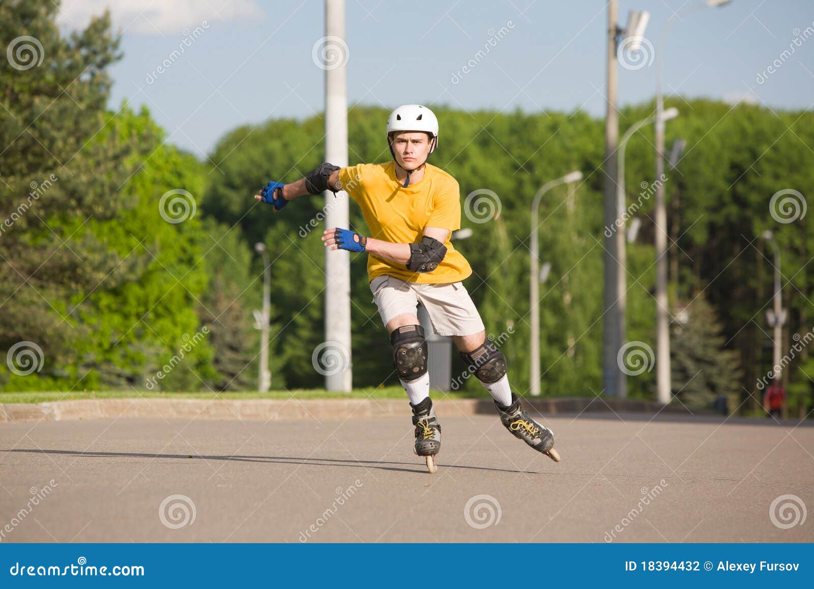 Rollerblading stock photo. Image of roller, young, urban - 18394432