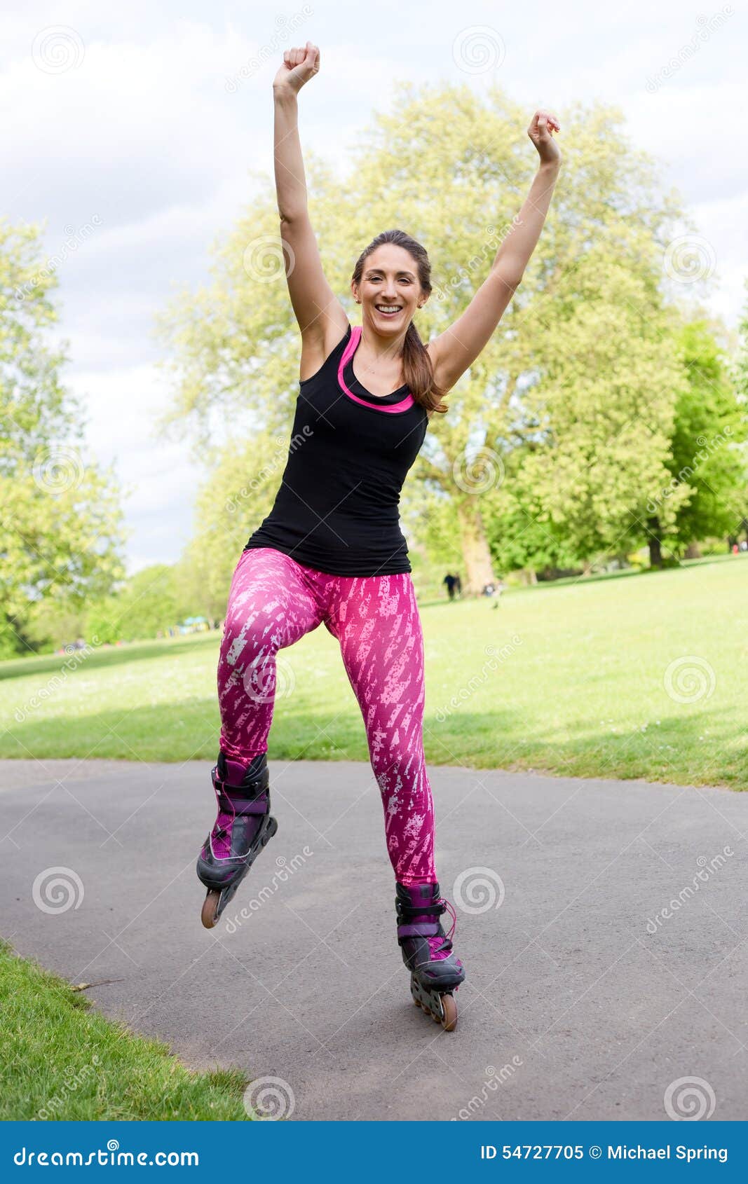 Rollerblading stock image. Image of happiness, roller - 54727705