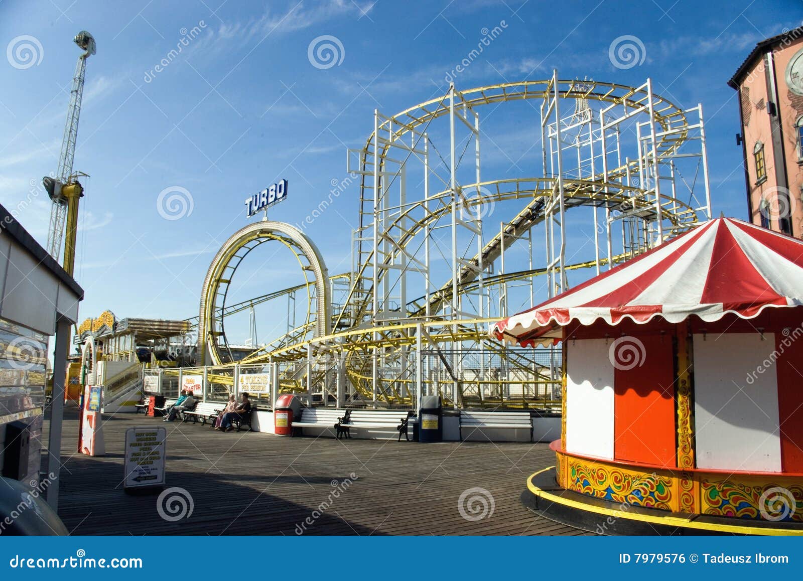 Rollercoaster stock photo. Image of park, fair, amusement - 7979576