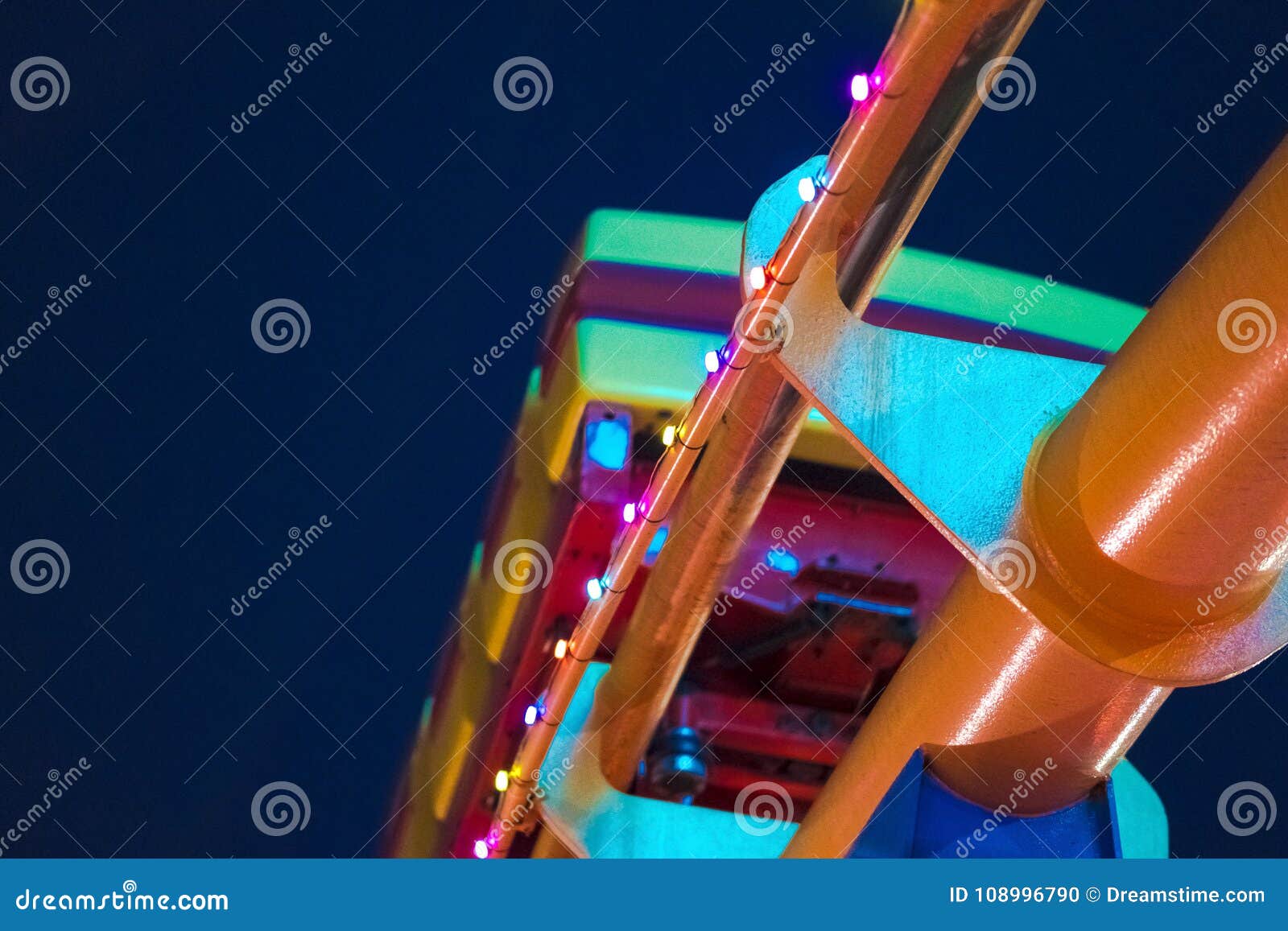 Rollercoaster editorial image. Image of monica, retro - 108996790