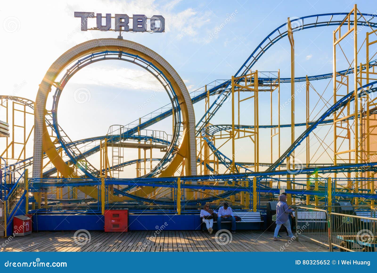 Rollercoaster at the Funfair on Brighton Pier Editorial Photography ...