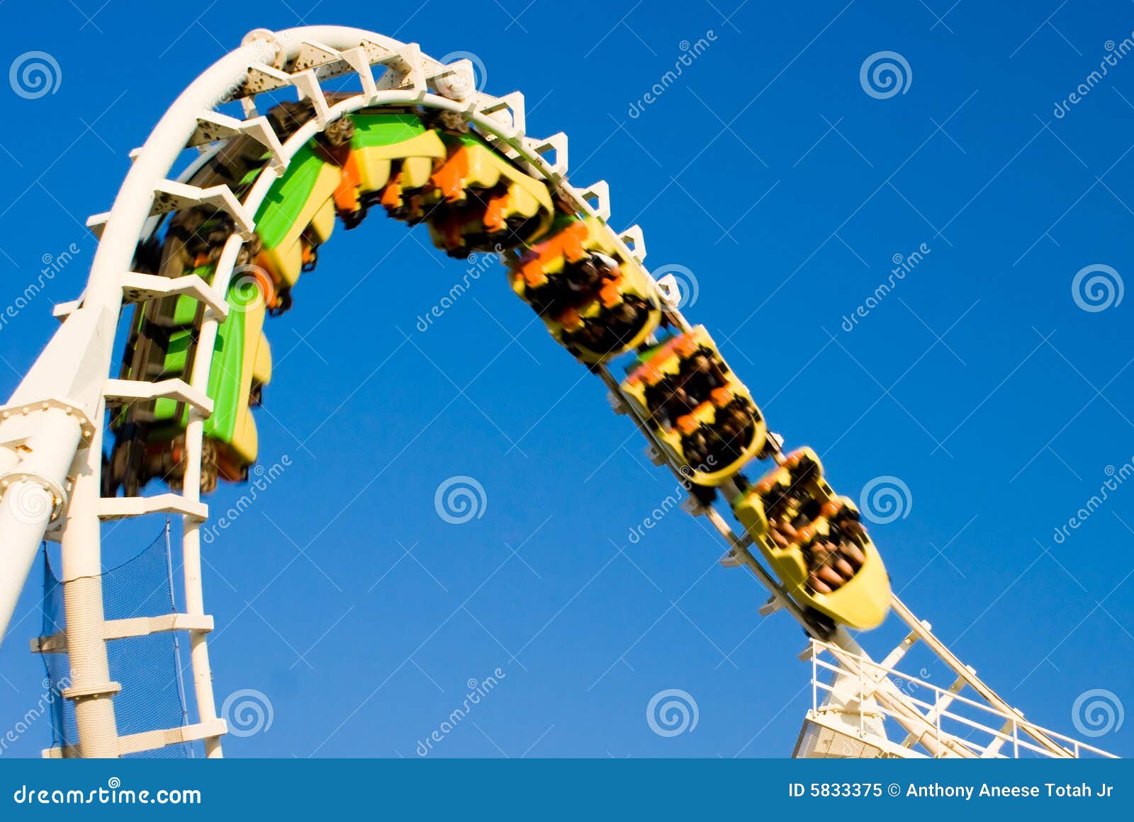 Rollercoaster (inverted) stock image. Image of jersey - 5833375